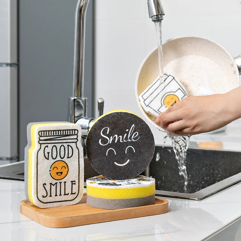Thick Smiley Face Sponge